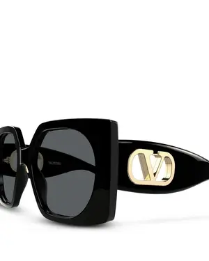 Valentino Garavani Square Sunglasses - Black