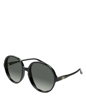 Valentino Garavani Round Frame Sunglasses - Black