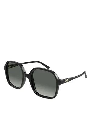 Valentino Garavani Geometric Sunglasses, 56mm - Black