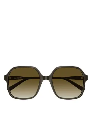 Valentino Garavani Geometric Sunglasses - Brown
