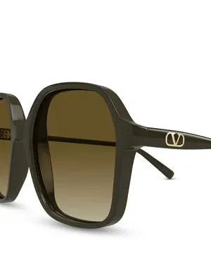 Valentino Garavani Geometric Sunglasses - Brown