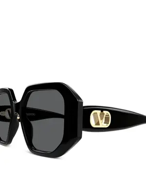Valentino Garavani Geometric Sunglasses - Black