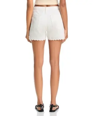 Rag & Bone Nolan Scalloped Denim Shorts