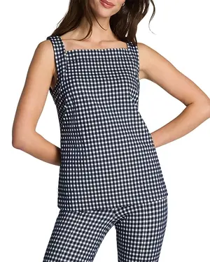 Spanx Ponte Jacquard Square Neck Tank