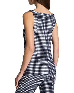 Spanx Ponte Jacquard Square Neck Tank