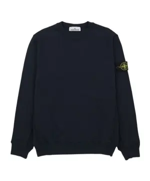 Stone Island Compass Patch Crewneck Sweatshirt - Blue