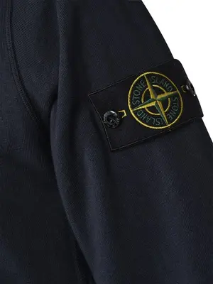 Stone Island Compass Patch Crewneck Sweatshirt - Blue