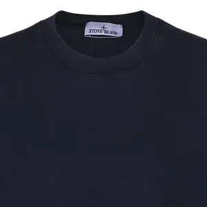 Stone Island Compass Patch Crewneck Sweatshirt - Blue