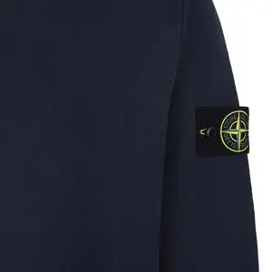 Stone Island Compass Patch Crewneck Sweatshirt - Blue