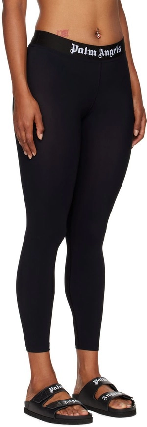Palm Angels Logo-waistband Cropped Legging