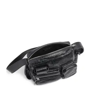 Balenciaga Superbusy Camera Bag With Silver Foil Logo