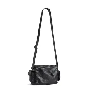 Balenciaga Superbusy Camera Bag With Silver Foil Logo