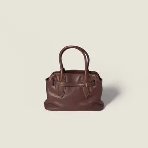 Miu Miu Aventure Nappa Leather Bag - Brown