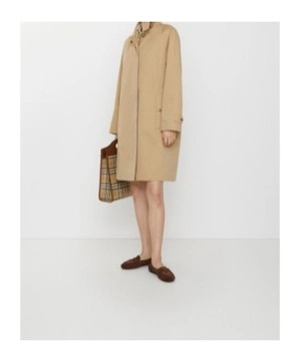 Burberry Long Sleeved Trench Coat - Khaki
