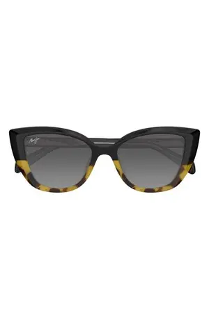 Maui Jim Gradient Cat Eye Sunglasses - Black