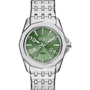 DIESEL® Stinger Bracelet Watch With Sunray Dial - Green/silver