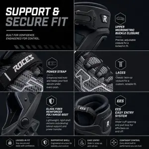 ROCES R-evo 84 Inline Skates - Black/asphalt