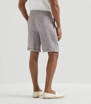 Brunello Cucinelli Hemp-linen Bermuda Shorts