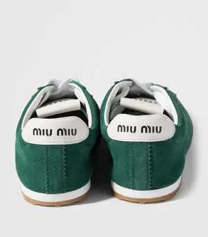 Miu Miu Suede Plume Sneakers