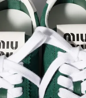 Miu Miu Suede Plume Sneakers
