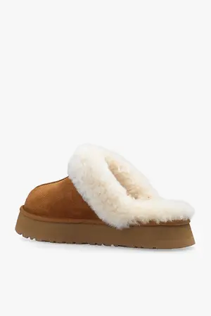 UGG Disquette Shearling Flat Mules - Brown