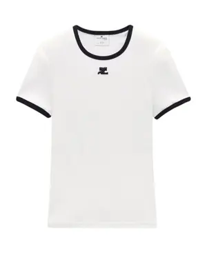 COURREGES Courreges Bumpy Crewneck Short-Sleeved T-Shirt No