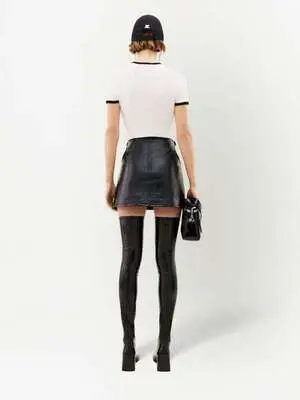 COURREGES Bumpy Crewneck Short-sleeved T-shirt - No