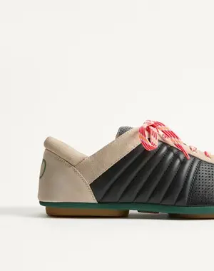 Valentino Garavani Strikie" Perforated Nappa And Suede Sneakers
