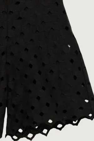 Max Mara Eyelet Shorts - Black