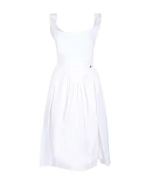 VIVIENNE WESTWOOD Sunday Draped Midi Dress - White