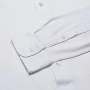 Emporio Armani Curved Hem Buttoned Shirt - White