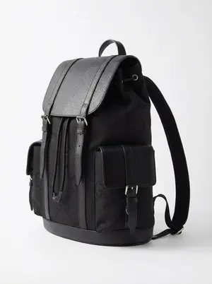 Gucci Jumbo Gg Backpack - Black