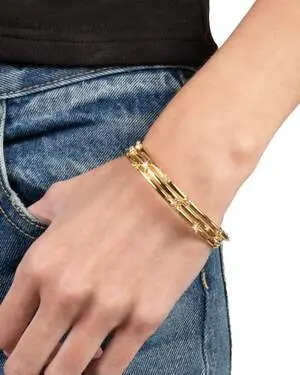 ALEXIS BITTAR Alexis Bittar Crystal Studded Bangle Bracelet