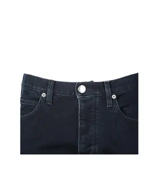 Emporio Armani Low-rise Slim-cut Straight-leg Jeans - Black
