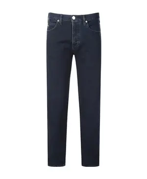 Emporio Armani Logo Plaque Flared Jeans - Black