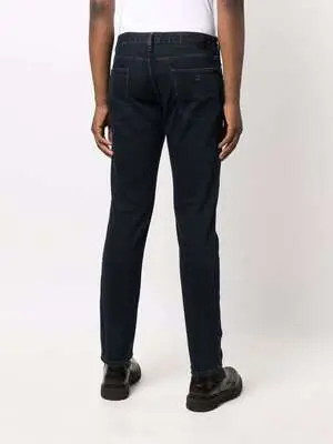Emporio Armani Logo Plaque Flared Jeans - Black