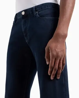 Emporio Armani Logo Plaque Flared Jeans - Black