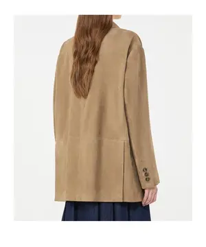 Max Mara Suede Blazer - Mud