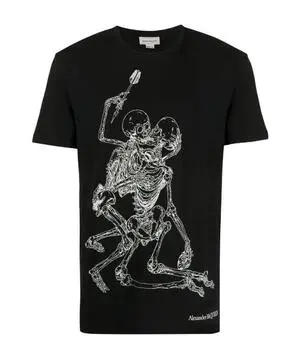 Alexander McQueen Lovers Skeleton Print T-shirt