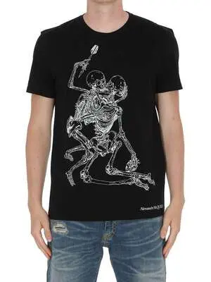 Alexander McQueen Lovers Skeleton Print T-shirt