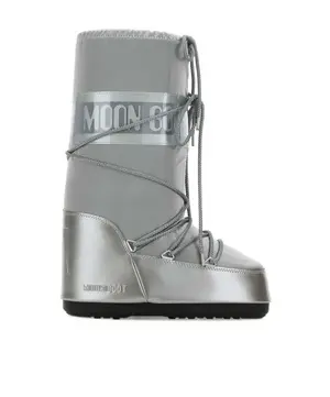 Moon Boot Lace-up Snow Boots - Silver