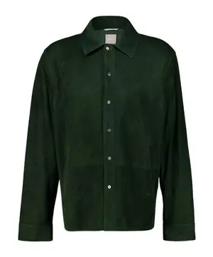 Dior Collared Long-sleeve Overshirt - Black
