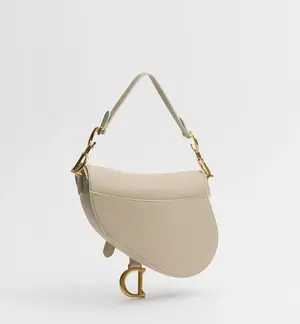 Dior Small Saddle Bag - Latte
