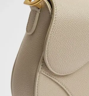 Dior Small Saddle Bag - Latte
