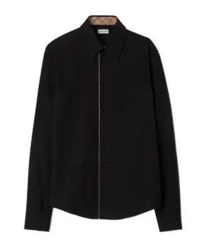Burberry Long Sleeved Buttoned Shirt - Black