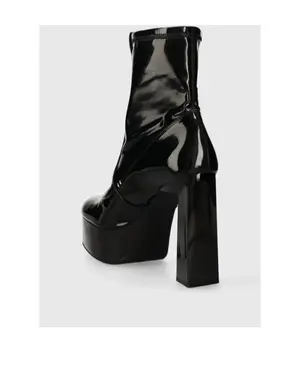 Armani Exchange Logo Detail High Heel Platform Boots
