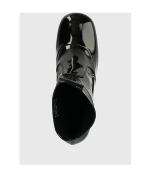 Armani Exchange Logo Detail High Heel Platform Boots