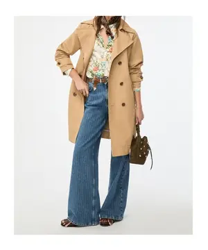 IBLUES Straight-fit Trench Coat With Belt And Double-breasted Fastening