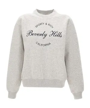 SPORTY  RICH Sporty & Rich Beverly Hills Crewneck Sweatshirt
