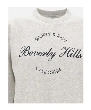 SPORTY  RICH Sporty & Rich Beverly Hills Crewneck Sweatshirt
